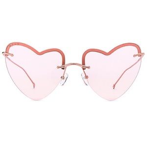 Diff Eyewear | Accessories | Diff Eyewear Pink Heart Shape Sunglasses ...